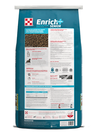 Purina® Enrich Plus® Senior Ration Balancing Horse Feed | Purina