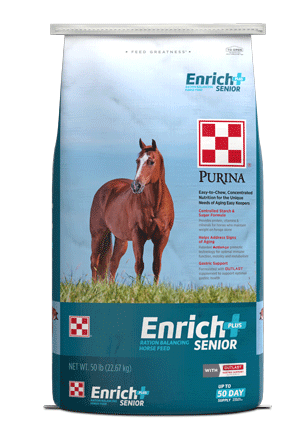 Purina® Enrich Plus® Senior Ration Balancing Horse Feed | Purina